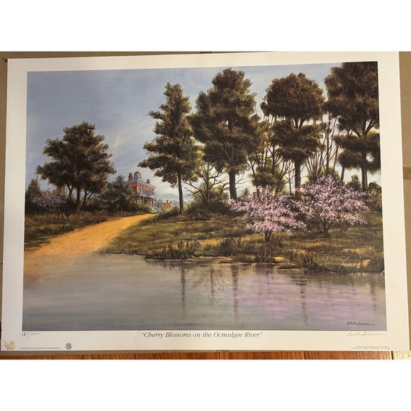 Butler Brown | Art | Butler Brown Cherry Blossoms On The Ocmulgee River ...